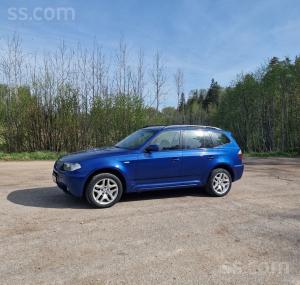 Blue BMW X3 2008 in Balvi, with an engine capacity of 3.00 L and mileage of 190 thousand km for 6200 €, photo 7 on AUTOMOTO.COM.LV