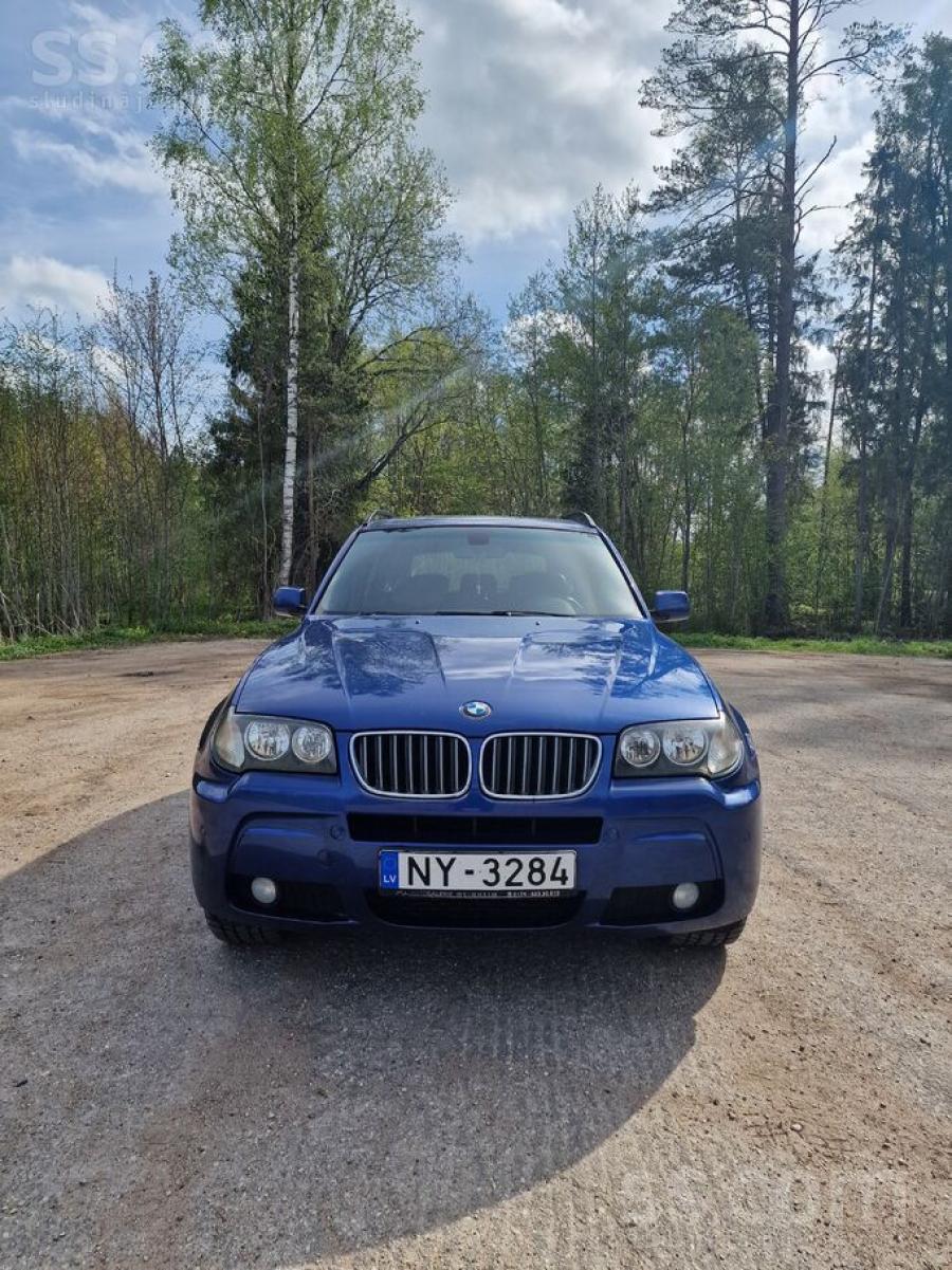 Blue BMW X3 2008 in Balvi, with an engine capacity of 3.00 L and mileage of 190 thousand km for 6200 €, photo 9 on AUTOMOTO.COM.LV