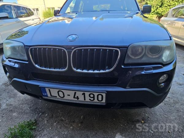 Blue BMW X3 2008 in Bauska, with an engine capacity of 2.00 L and mileage of 404 thousand km for 3000 €, photo 1 on AUTOMOTO.COM.LV