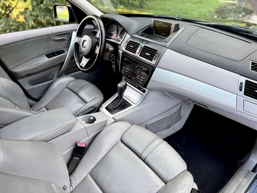 Blue BMW X3 2008 in Kaunas, with an engine capacity of 2.99 L and mileage of 314 thousand km for 4500 €, photo 21 on AUTOMOTO.COM.LV