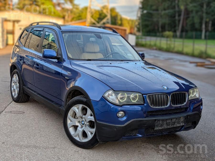 Blue BMW X3 2008 in Jurmala, with an engine capacity of 2.00 L and mileage of 0 thousand km for 4950 €, photo 3 on AUTOMOTO.COM.LV