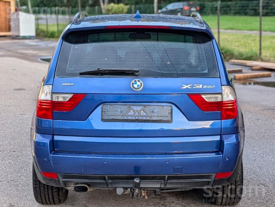 Blue BMW X3 2008 in Jurmala, with an engine capacity of 2.00 L and mileage of 0 thousand km for 4950 €, photo 9 on AUTOMOTO.COM.LV