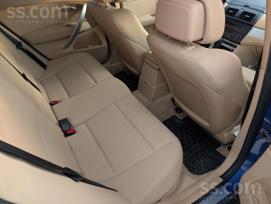 Blue BMW X3 2008 in Jurmala, with an engine capacity of 2.00 L and mileage of 0 thousand km for 4950 €, photo 13 on AUTOMOTO.COM.LV