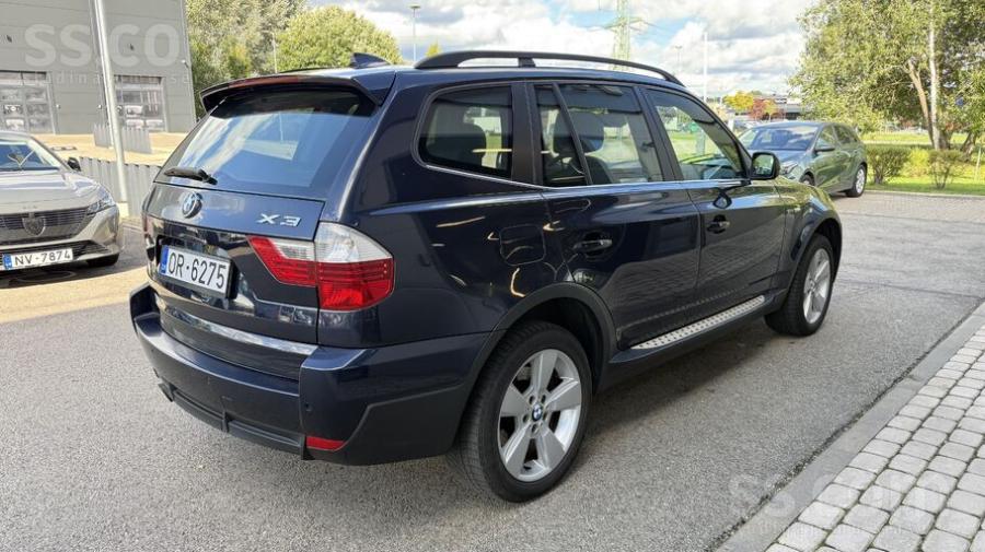 Blue BMW X3 2008 in Riga, with an engine capacity of 3.00 L and mileage of 190 thousand km for 3900 €, photo 6 on AUTOMOTO.COM.LV