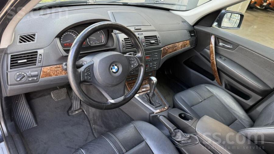 Blue BMW X3 2008 in Riga, with an engine capacity of 3.00 L and mileage of 190 thousand km for 3900 €, photo 13 on AUTOMOTO.COM.LV
