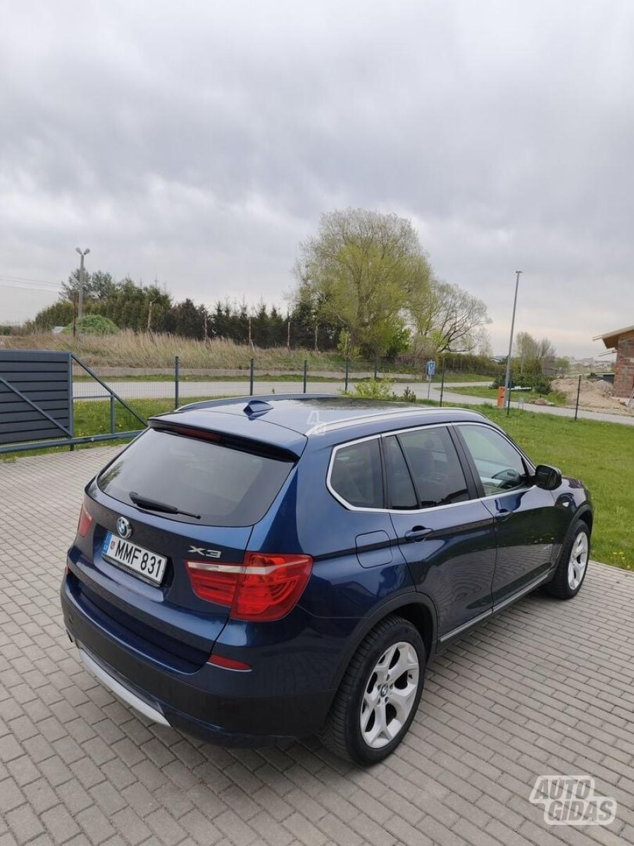 Blue BMW X3 2010 in Klaipeda, with an engine capacity of 2.00 L and mileage of 240 thousand km for 10000 €, photo 8 on AUTOMOTO.COM.LV