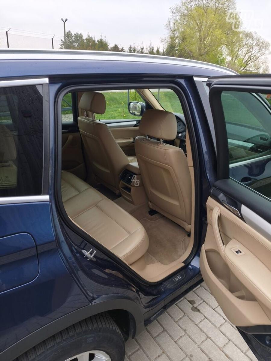Blue BMW X3 2010 in Klaipeda, with an engine capacity of 2.00 L and mileage of 240 thousand km for 10000 €, photo 10 on AUTOMOTO.COM.LV