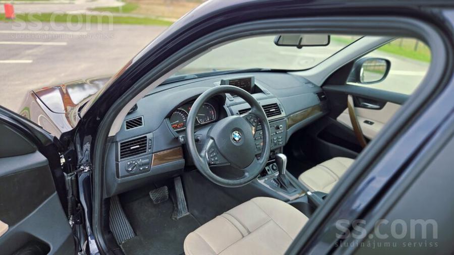 Blue BMW X3 2010 in Valmiera, with an engine capacity of 3.00 L and mileage of 334 thousand km for 7000 €, photo 4 on AUTOMOTO.COM.LV