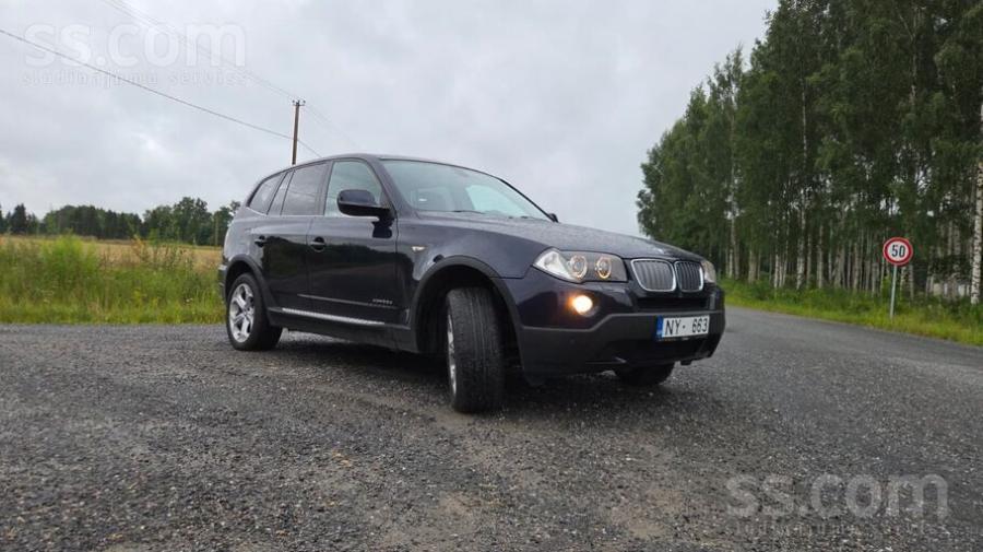 Blue BMW X3 2010 in Valmiera, with an engine capacity of 3.00 L and mileage of 334 thousand km for 6500 €, photo 4 on AUTOMOTO.COM.LV
