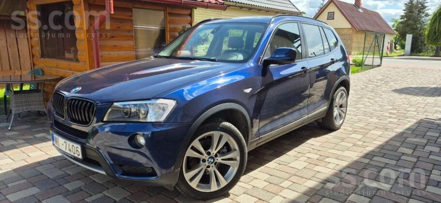 Zils BMW X3 2011 Jēkabpils, ar dzinēja tilpumu 3.00 L un nobraukumu 290 tūkst. km par 10899 €, foto 1 vietnē AUTOMOTO.COM.LV