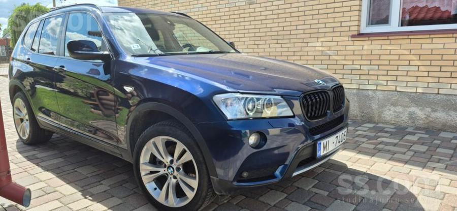 Zils BMW X3 2011 Jēkabpils, ar dzinēja tilpumu 3.00 L un nobraukumu 290 tūkst. km par 10899 €, foto 2 vietnē AUTOMOTO.COM.LV