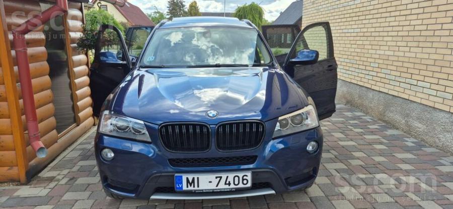 Zils BMW X3 2011 Jēkabpils, ar dzinēja tilpumu 3.00 L un nobraukumu 290 tūkst. km par 10899 €, foto 3 vietnē AUTOMOTO.COM.LV