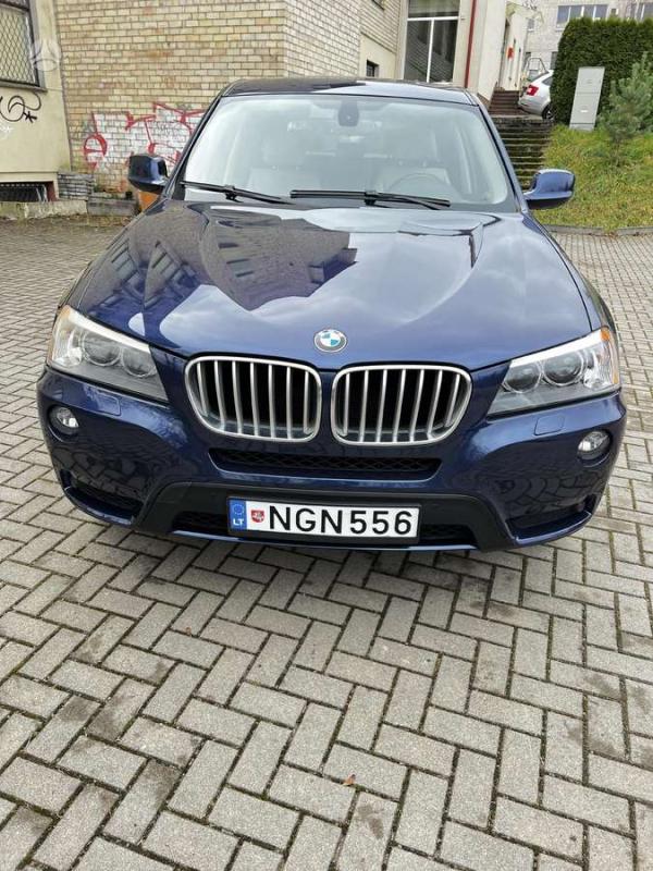 Blue BMW X3 2011 in Vilnius, with an engine capacity of 2.98 L and mileage of 348 thousand km for 9000 €, photo 3 on AUTOMOTO.COM.LV