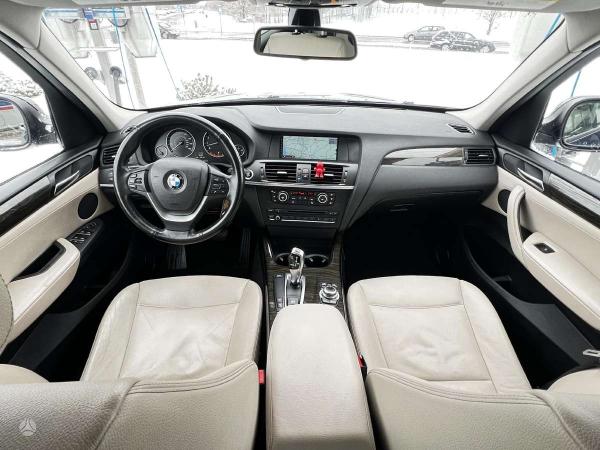 Blue BMW X3 2011 in Vilnius, with an engine capacity of 2.98 L and mileage of 348 thousand km for 9000 €, photo 9 on AUTOMOTO.COM.LV