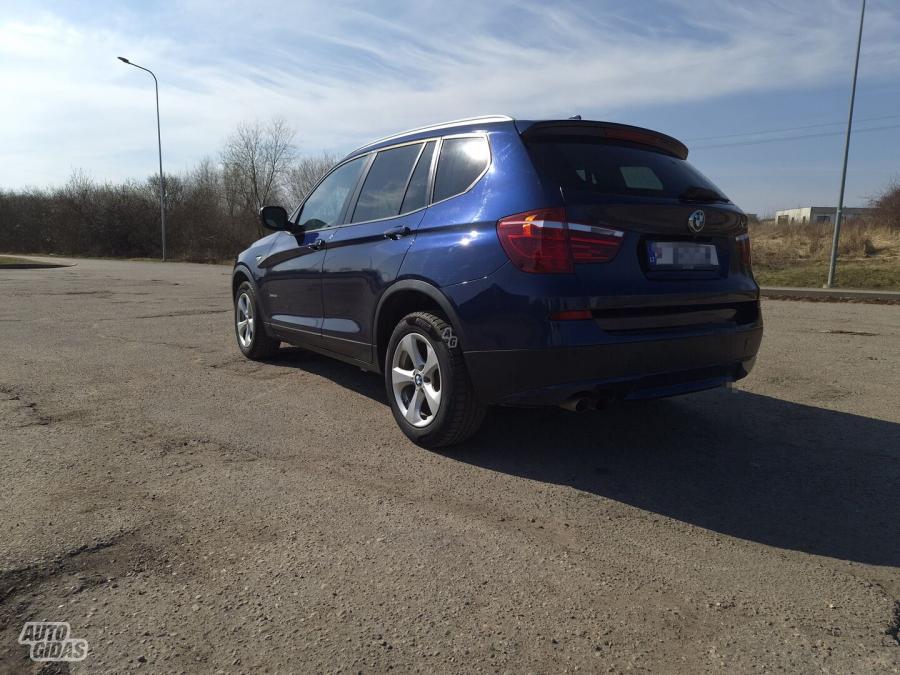 Blue BMW X3 2011 in Jonava, with an engine capacity of 3.00 L and mileage of 376 thousand km for 5600 €, photo 11 on AUTOMOTO.COM.LV