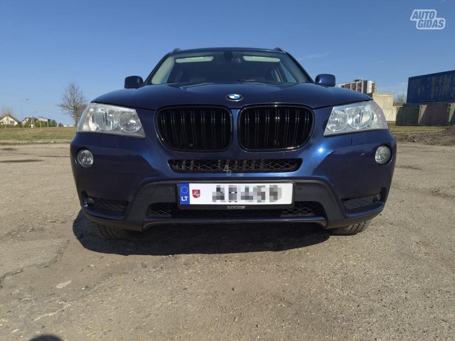 Blue BMW X3 2011 in Jonava, with an engine capacity of 3.00 L and mileage of 376 thousand km for 5600 €, photo 15 on AUTOMOTO.COM.LV
