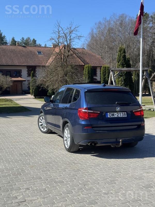 Blue BMW X3 2011 in Riga, with an engine capacity of 3.00 L and mileage of 0 thousand km for 9400 €, photo 8 on AUTOMOTO.COM.LV