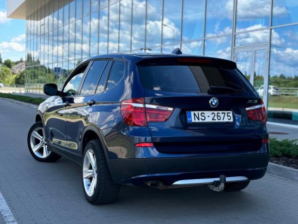 Blue BMW X3 2011 in Riga, with an engine capacity of 2.00 L and mileage of 286 thousand km for 11790 €, photo 10 on AUTOMOTO.COM.LV
