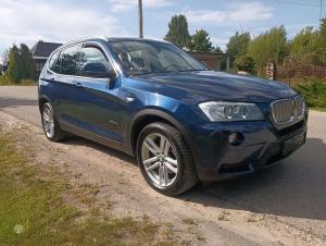 Blue BMW X3 2011 in Utena, with an engine capacity of 2.99 L and mileage of 290 thousand km for 9650 €, photo  on AUTOMOTO.COM.LV