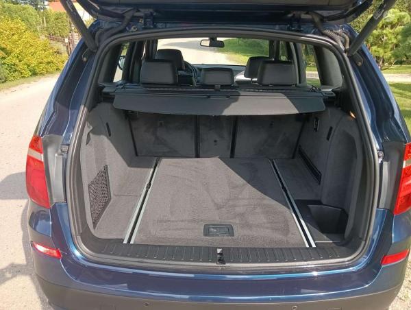 Blue BMW X3 2011 in Utena, with an engine capacity of 2.99 L and mileage of 290 thousand km for 9650 €, photo 10 on AUTOMOTO.COM.LV