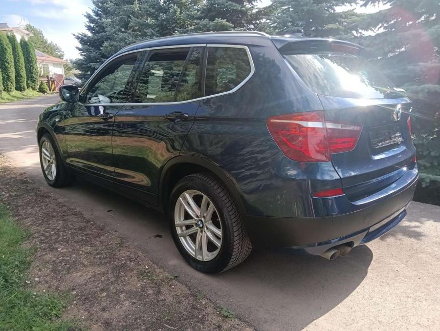Blue BMW X3 2011 in Utena, with an engine capacity of 2.99 L and mileage of 290 thousand km for 9650 €, photo 14 on AUTOMOTO.COM.LV