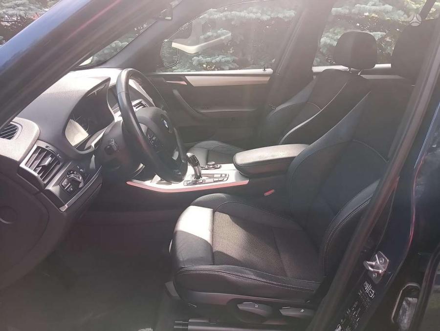 Blue BMW X3 2011 in Utena, with an engine capacity of 2.99 L and mileage of 290 thousand km for 9650 €, photo 24 on AUTOMOTO.COM.LV