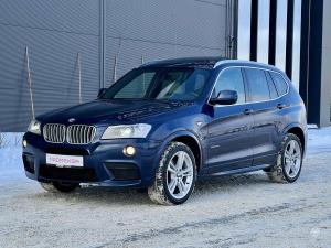 Blue BMW X3 2012 in Vilnius, with an engine capacity of 2.99 L and mileage of 263 thousand km for 10950 €, photo 10 on AUTOMOTO.COM.LV