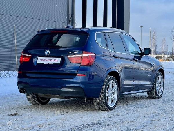 Blue BMW X3 2012 in Vilnius, with an engine capacity of 2.99 L and mileage of 263 thousand km for 10950 €, photo 4 on AUTOMOTO.COM.LV
