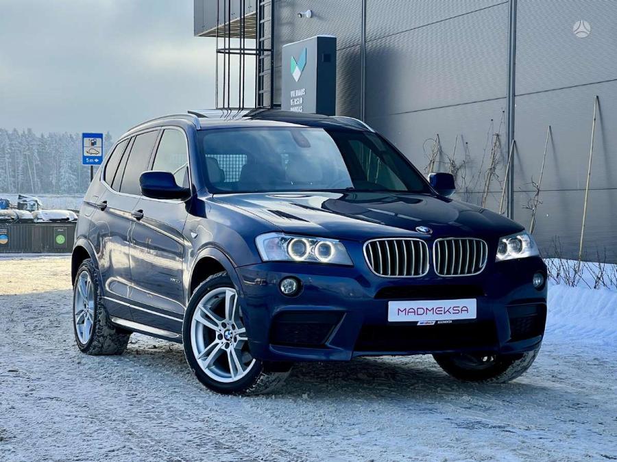 Blue BMW X3 2012 in Vilnius, with an engine capacity of 2.99 L and mileage of 263 thousand km for 10950 €, photo 5 on AUTOMOTO.COM.LV