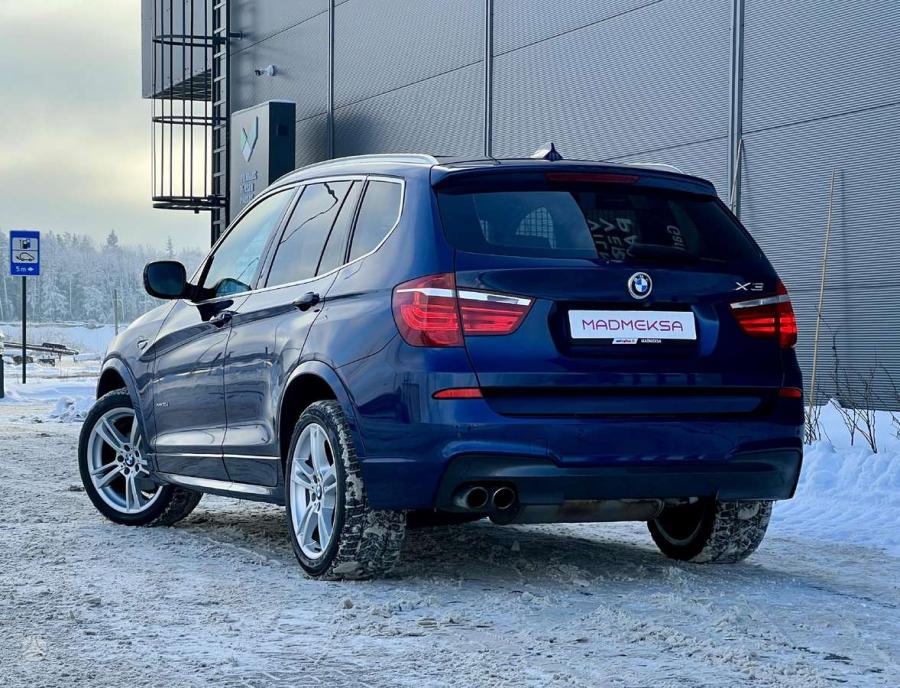 Blue BMW X3 2012 in Vilnius, with an engine capacity of 2.99 L and mileage of 263 thousand km for 10950 €, photo 6 on AUTOMOTO.COM.LV