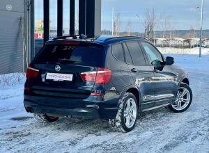Blue BMW X3 2012 in Vilnius, with an engine capacity of 2.99 L and mileage of 350 thousand km for 9190 €, photo 4 on AUTOMOTO.COM.LV