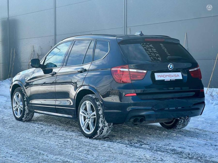 Blue BMW X3 2012 in Vilnius, with an engine capacity of 2.99 L and mileage of 350 thousand km for 9190 €, photo 8 on AUTOMOTO.COM.LV