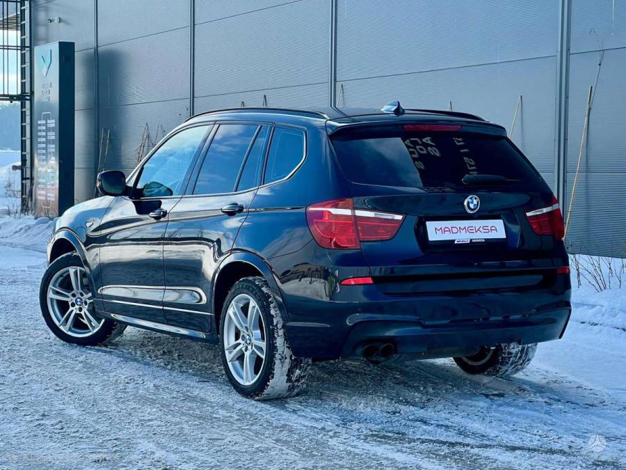 Blue BMW X3 2012 in Vilnius, with an engine capacity of 2.99 L and mileage of 350 thousand km for 9190 €, photo 12 on AUTOMOTO.COM.LV