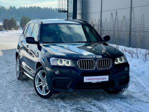 Blue BMW X3 2012 in Vilnius, with an engine capacity of 2.99 L and mileage of 350 thousand km for 9190 €, photo 15 on AUTOMOTO.COM.LV