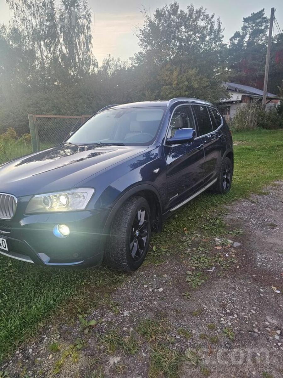 Blue BMW X3 2012 in Riga, with an engine capacity of 3.00 L and mileage of 332 thousand km for 5900 €, photo 1 on AUTOMOTO.COM.LV