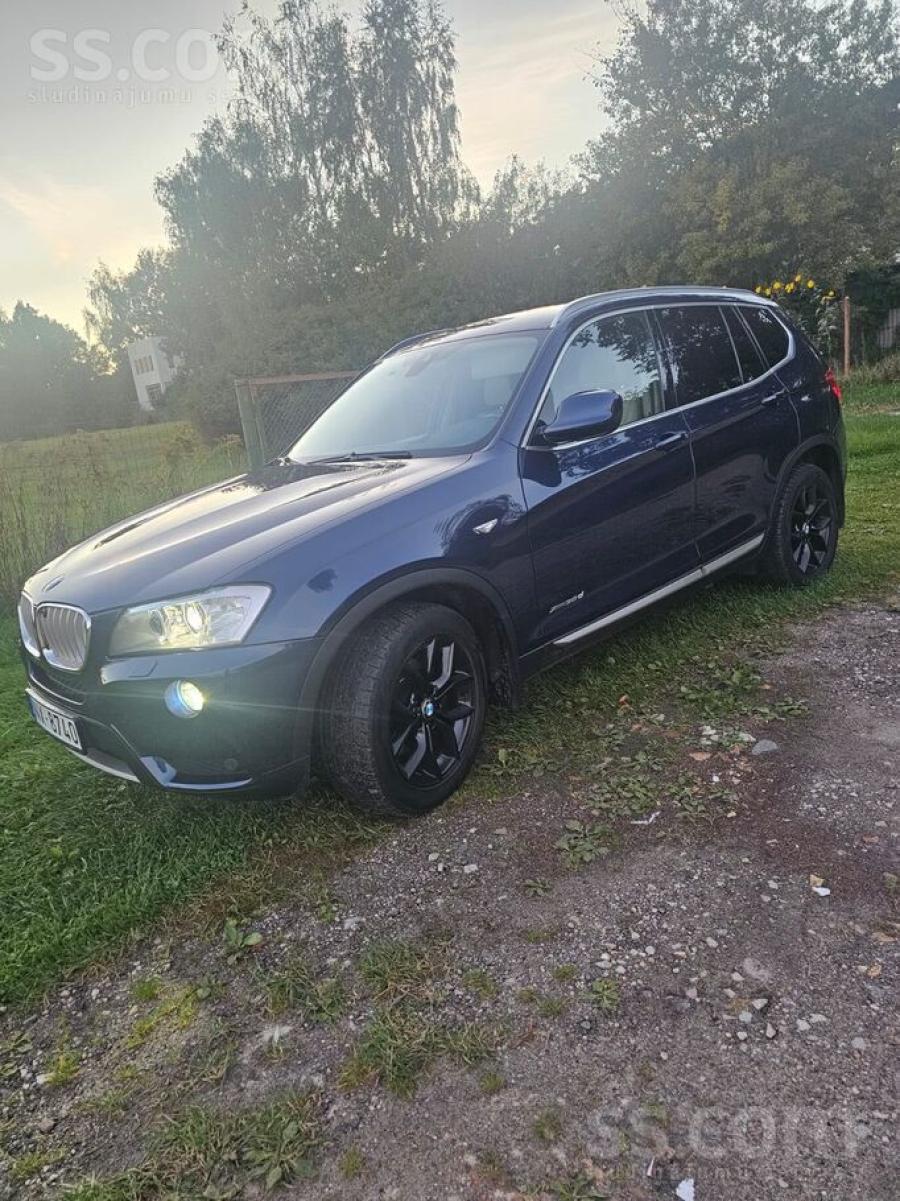 Blue BMW X3 2012 in Riga, with an engine capacity of 3.00 L and mileage of 332 thousand km for 5900 €, photo 5 on AUTOMOTO.COM.LV