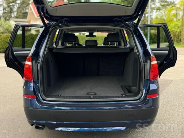 Blue BMW X3 2012 in Jurmala, with an engine capacity of 2.00 L and mileage of 169 thousand km for 14300 €, photo 6 on AUTOMOTO.COM.LV