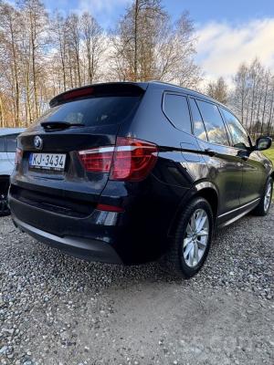Blue BMW X3 2012 in Ogre, with an engine capacity of 3.00 L and mileage of 360 thousand km for 10390 €, photo 4 on AUTOMOTO.COM.LV