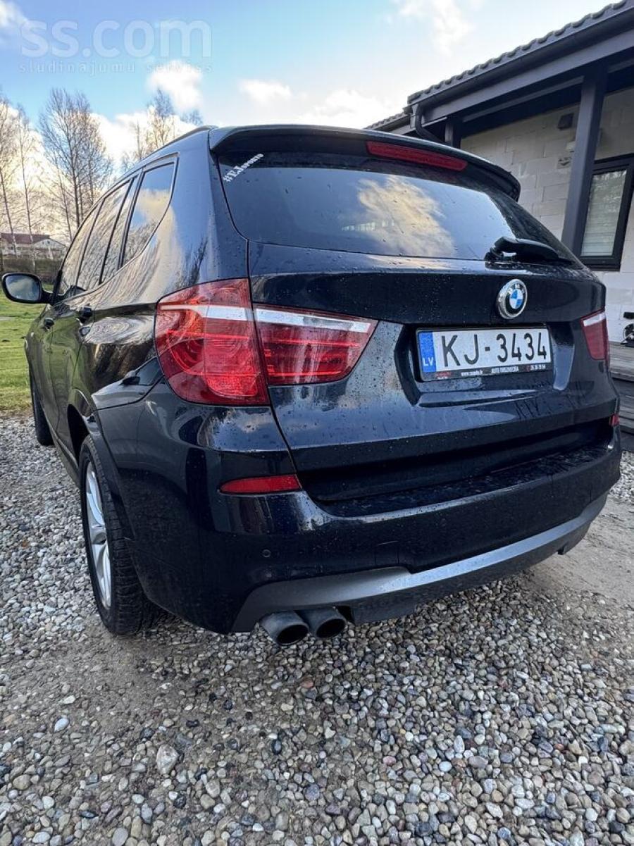 Blue BMW X3 2012 in Ogre, with an engine capacity of 3.00 L and mileage of 360 thousand km for 10390 €, photo 5 on AUTOMOTO.COM.LV
