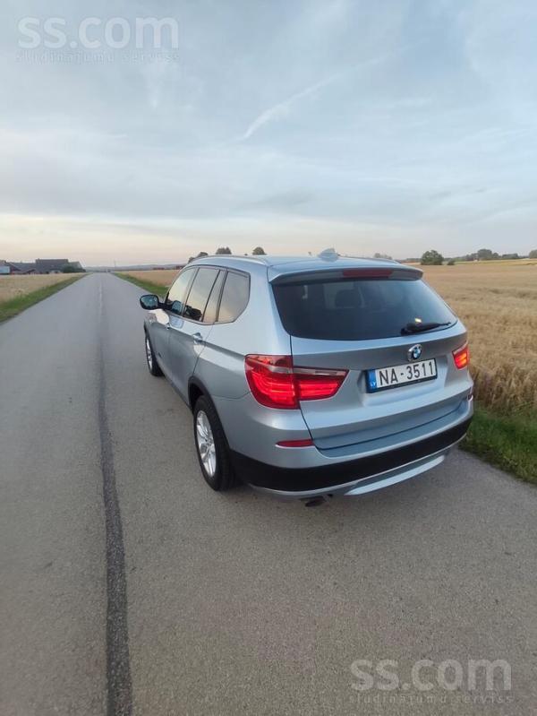 Blue BMW X3 2012 in Tukums, with an engine capacity of 2.00 L and mileage of 210 thousand km for 10300 €, photo 5 on AUTOMOTO.COM.LV