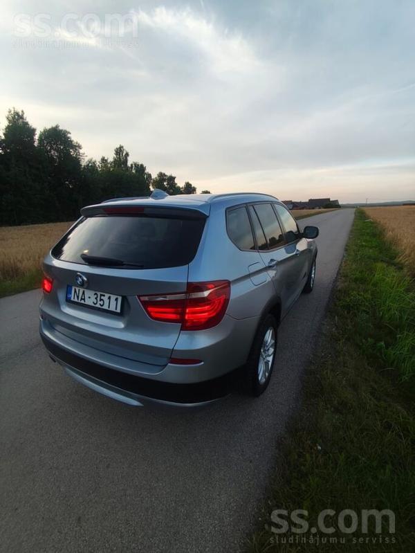 Blue BMW X3 2012 in Tukums, with an engine capacity of 2.00 L and mileage of 210 thousand km for 10300 €, photo 6 on AUTOMOTO.COM.LV