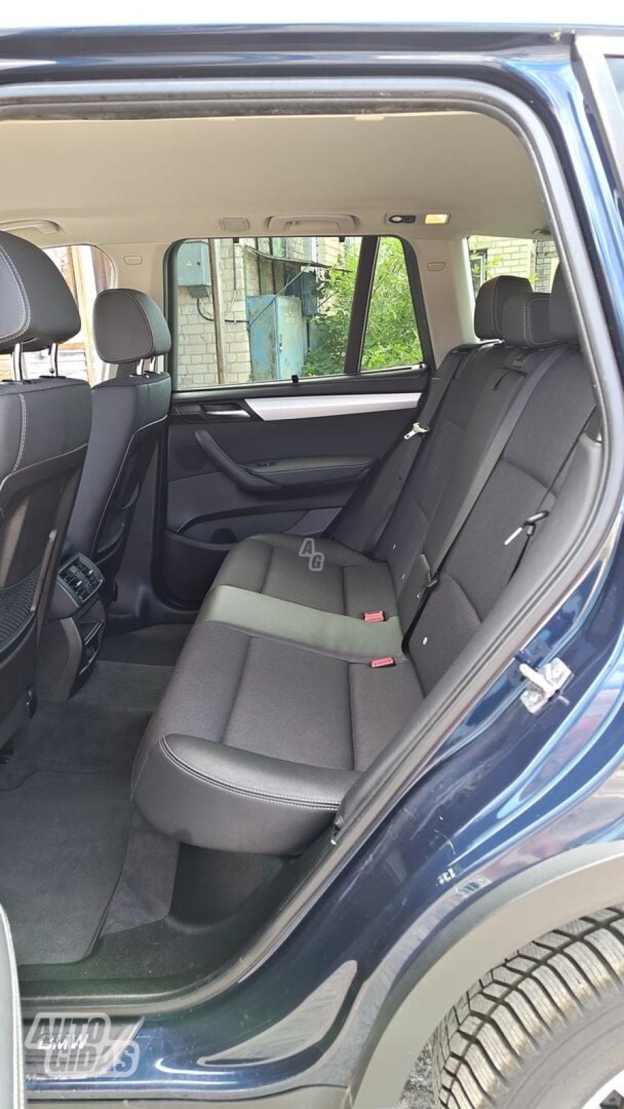 Blue BMW X3 2012 in Utena, with an engine capacity of 3.00 L and mileage of 192 thousand km for 9200 €, photo 8 on AUTOMOTO.COM.LV