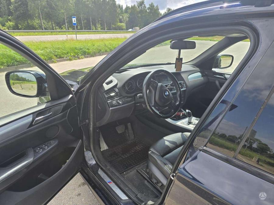Blue BMW X3 2012 in Siauliai, with an engine capacity of 2.99 L and mileage of 230 thousand km for 10500 €, photo 13 on AUTOMOTO.COM.LV