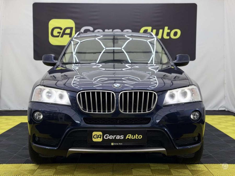 Blue BMW X3 2012 in Vilnius, with an engine capacity of 2.00 L and mileage of 437 thousand km for 6900 €, photo 3 on AUTOMOTO.COM.LV