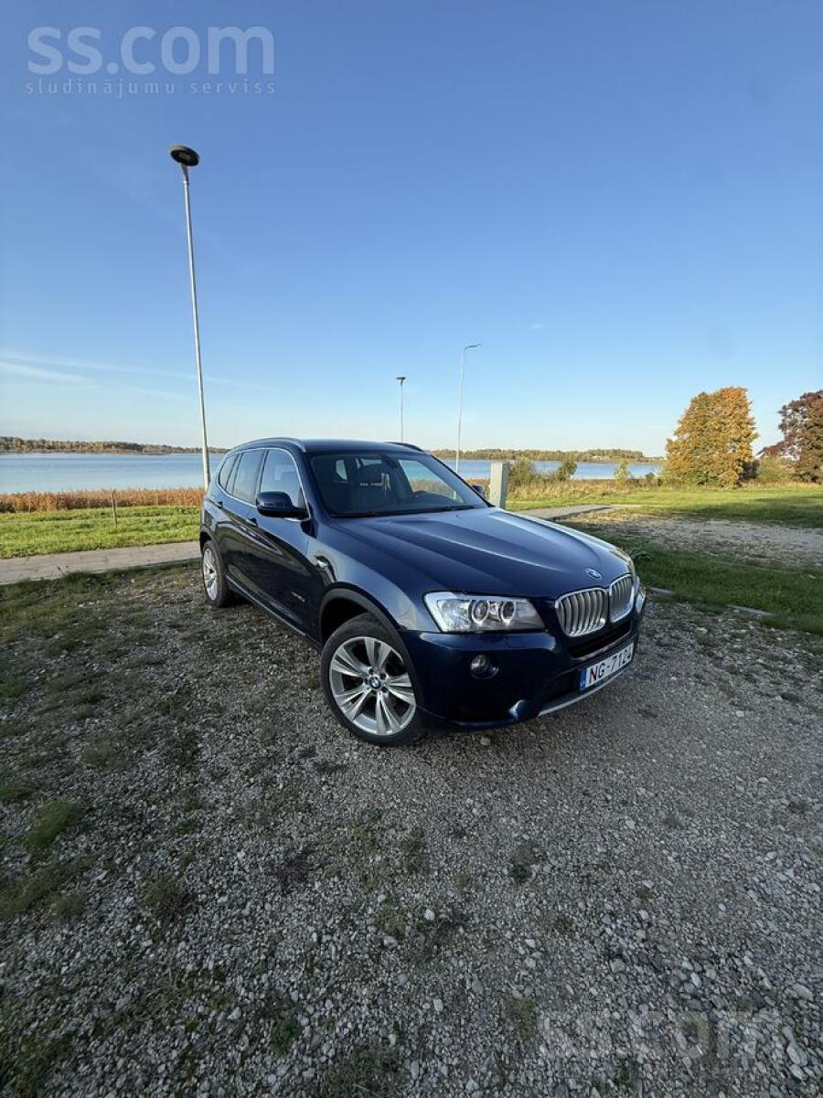 Blue BMW X3 2012 in Balvi, with an engine capacity of 3.00 L and mileage of 332 thousand km for 9500 €, photo 4 on AUTOMOTO.COM.LV