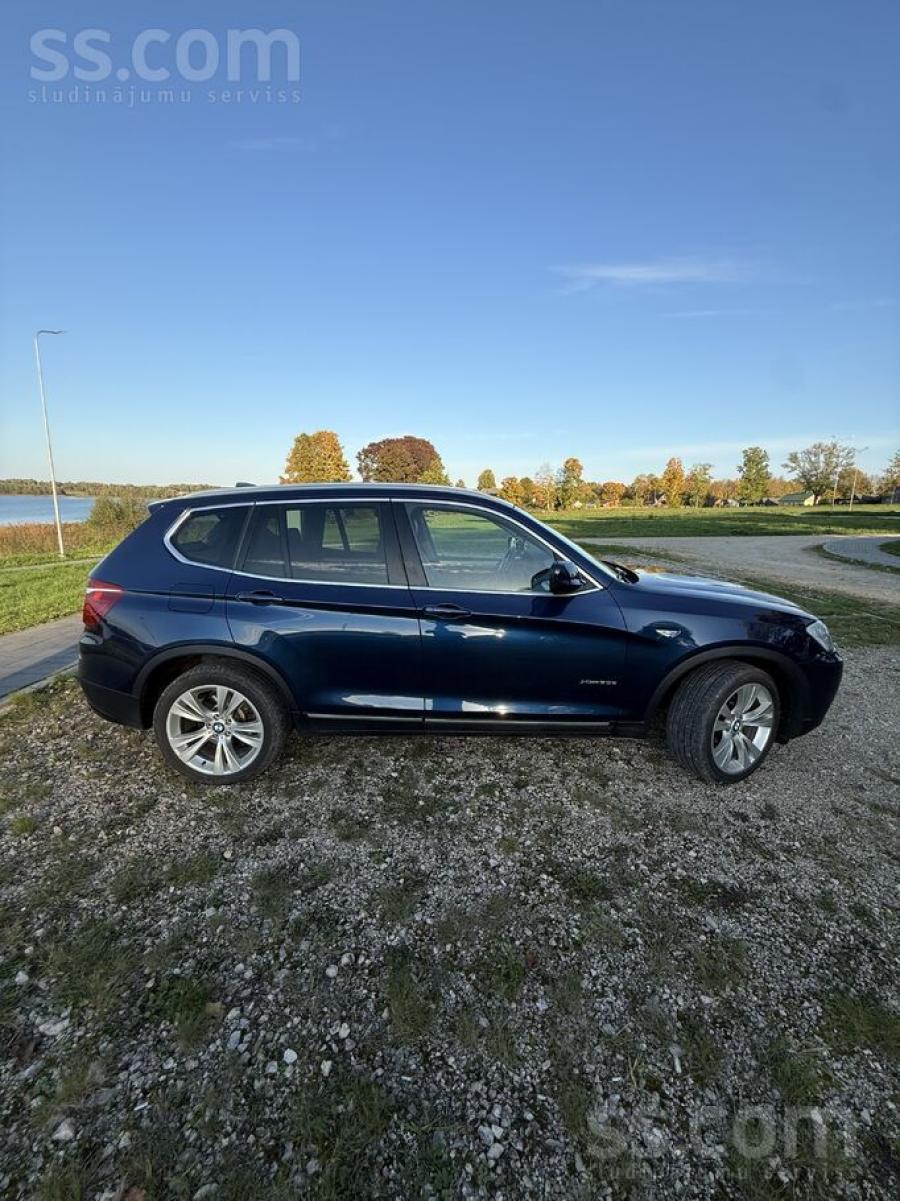 Blue BMW X3 2012 in Balvi, with an engine capacity of 3.00 L and mileage of 332 thousand km for 9500 €, photo 5 on AUTOMOTO.COM.LV