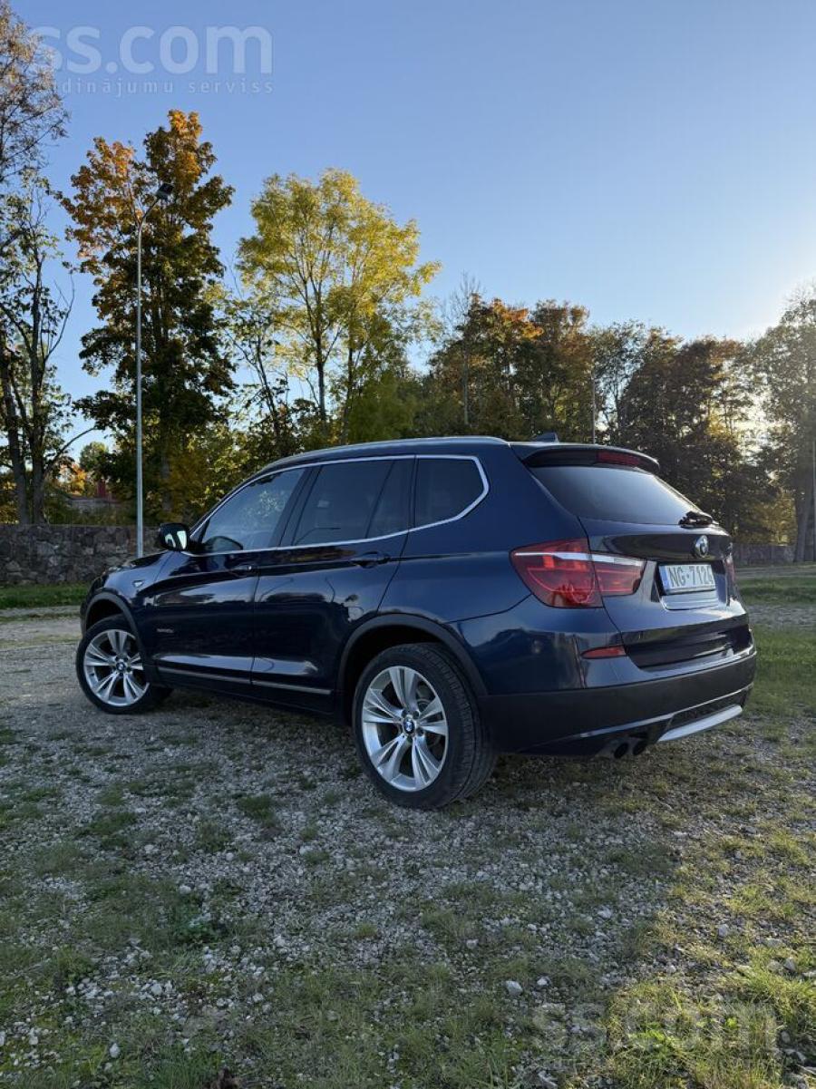 Blue BMW X3 2012 in Balvi, with an engine capacity of 3.00 L and mileage of 332 thousand km for 9500 €, photo 7 on AUTOMOTO.COM.LV