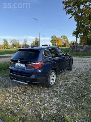 Blue BMW X3 2012 in Balvi, with an engine capacity of 3.00 L and mileage of 332 thousand km for 9500 €, photo 8 on AUTOMOTO.COM.LV