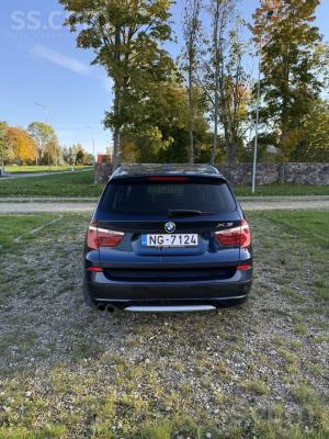 Blue BMW X3 2012 in Balvi, with an engine capacity of 3.00 L and mileage of 332 thousand km for 9500 €, photo 9 on AUTOMOTO.COM.LV