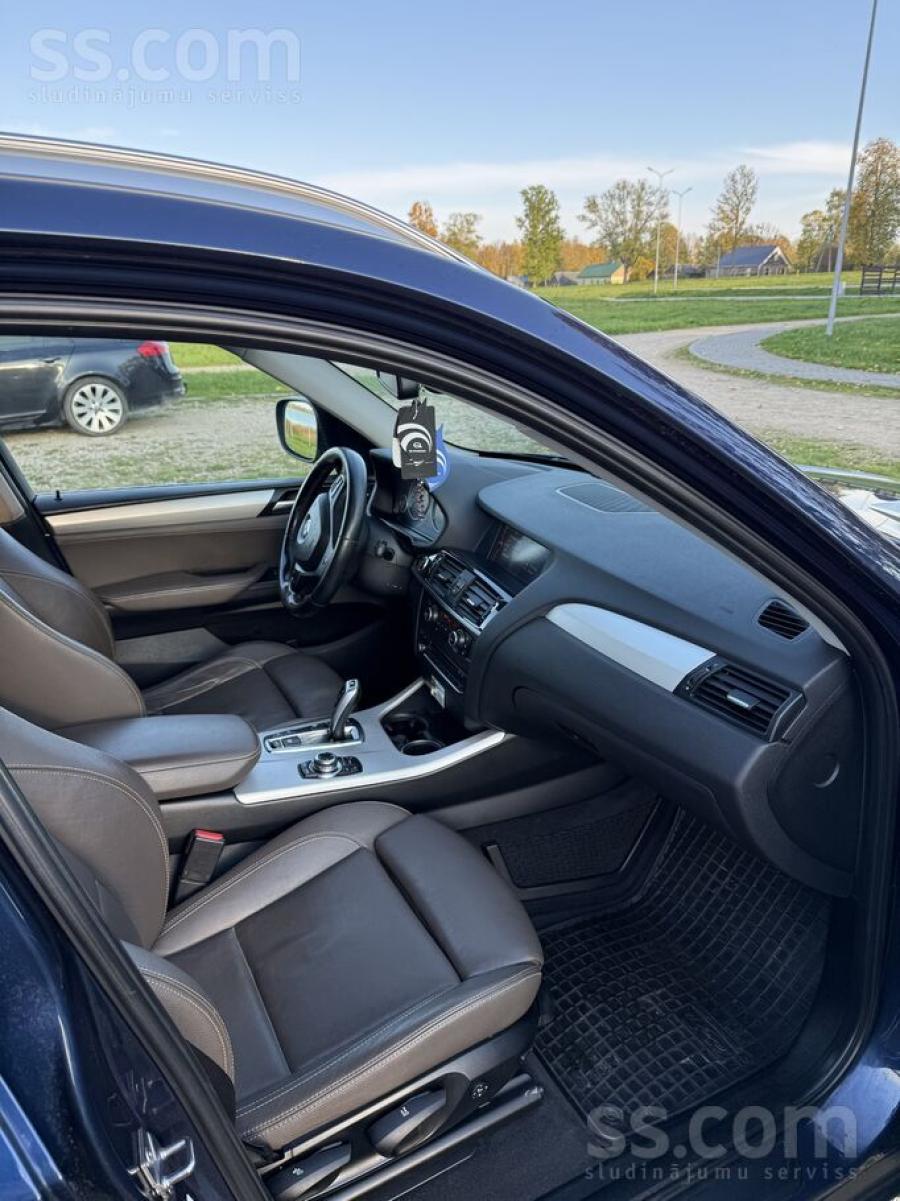 Blue BMW X3 2012 in Balvi, with an engine capacity of 3.00 L and mileage of 332 thousand km for 9500 €, photo 11 on AUTOMOTO.COM.LV
